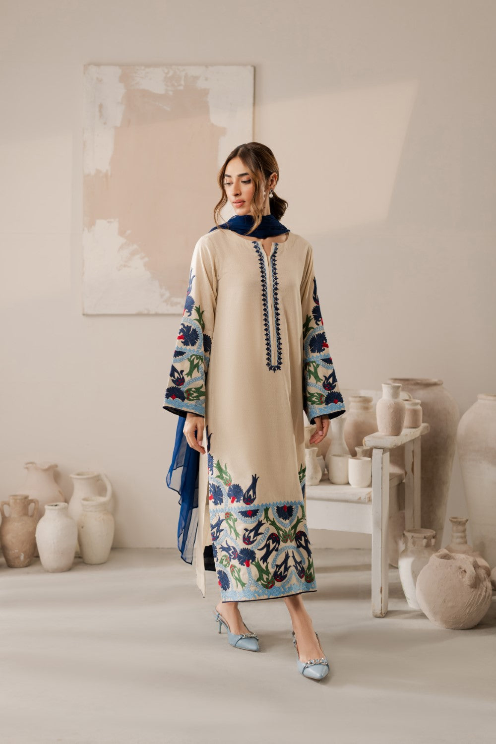 Anushay 3Pcs Embroidery – Silayi Mart